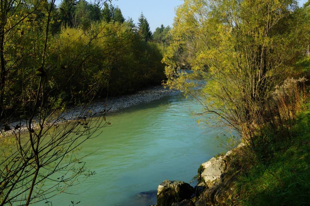 The Sava Dolinka river (from the barrier in Moste to the confluence ...