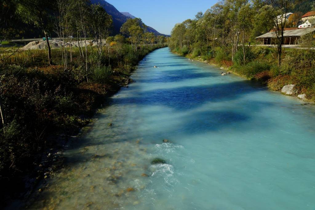 The river Sava Dolinka (from the bridge in Podkoren to the pebble ...