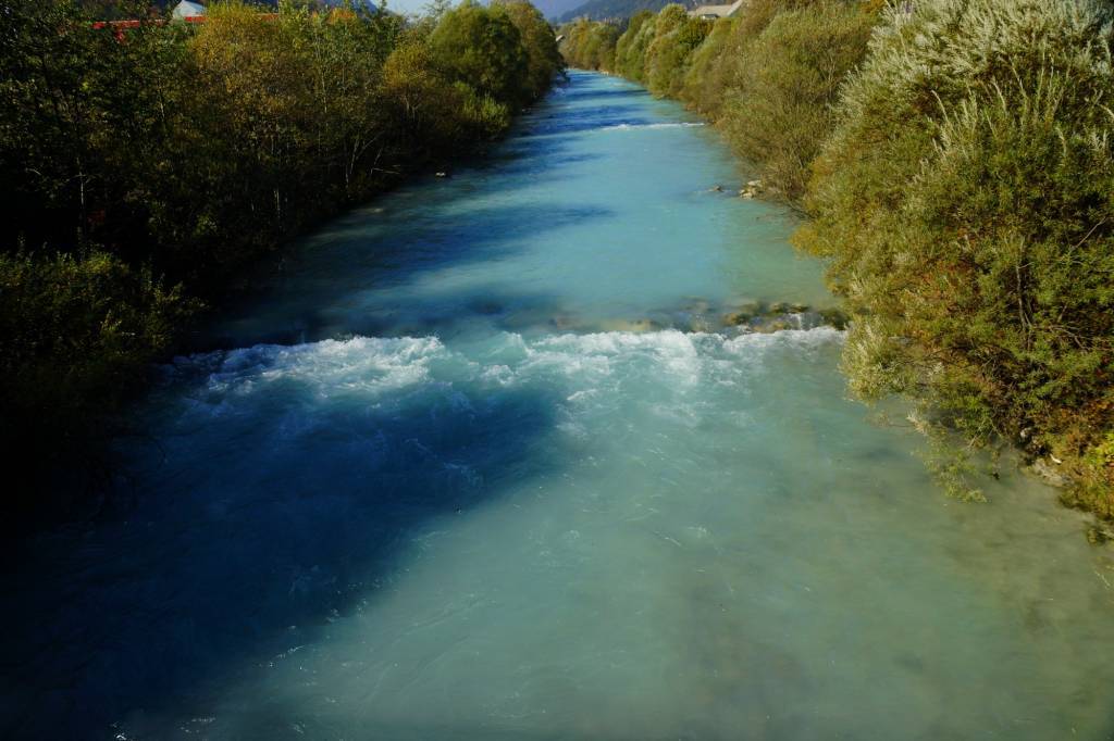 The river Sava Dolinka (from the bridge in Podkoren to the pebble ...