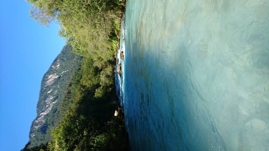 The river Sava Dolinka (from the bridge in Podkoren to the pebble ...