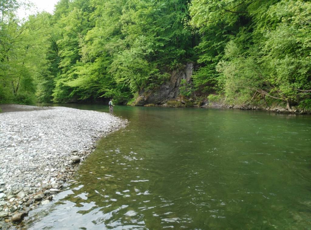 Reka Selška Sora (od soteske Konjski brod do Okornevega jezu nad ...