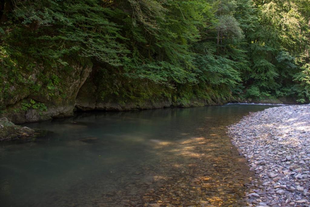 Reka Selška Sora (od soteske Konjski brod do Okornevega jezu nad ...